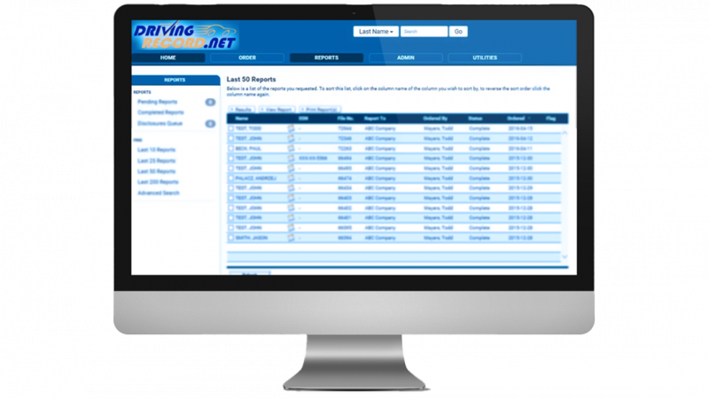 Driving Record - Instant Driving Records