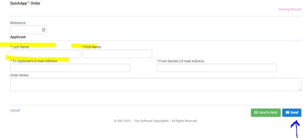 QuickApp - Electronic Release Form - DrivingRecord.net